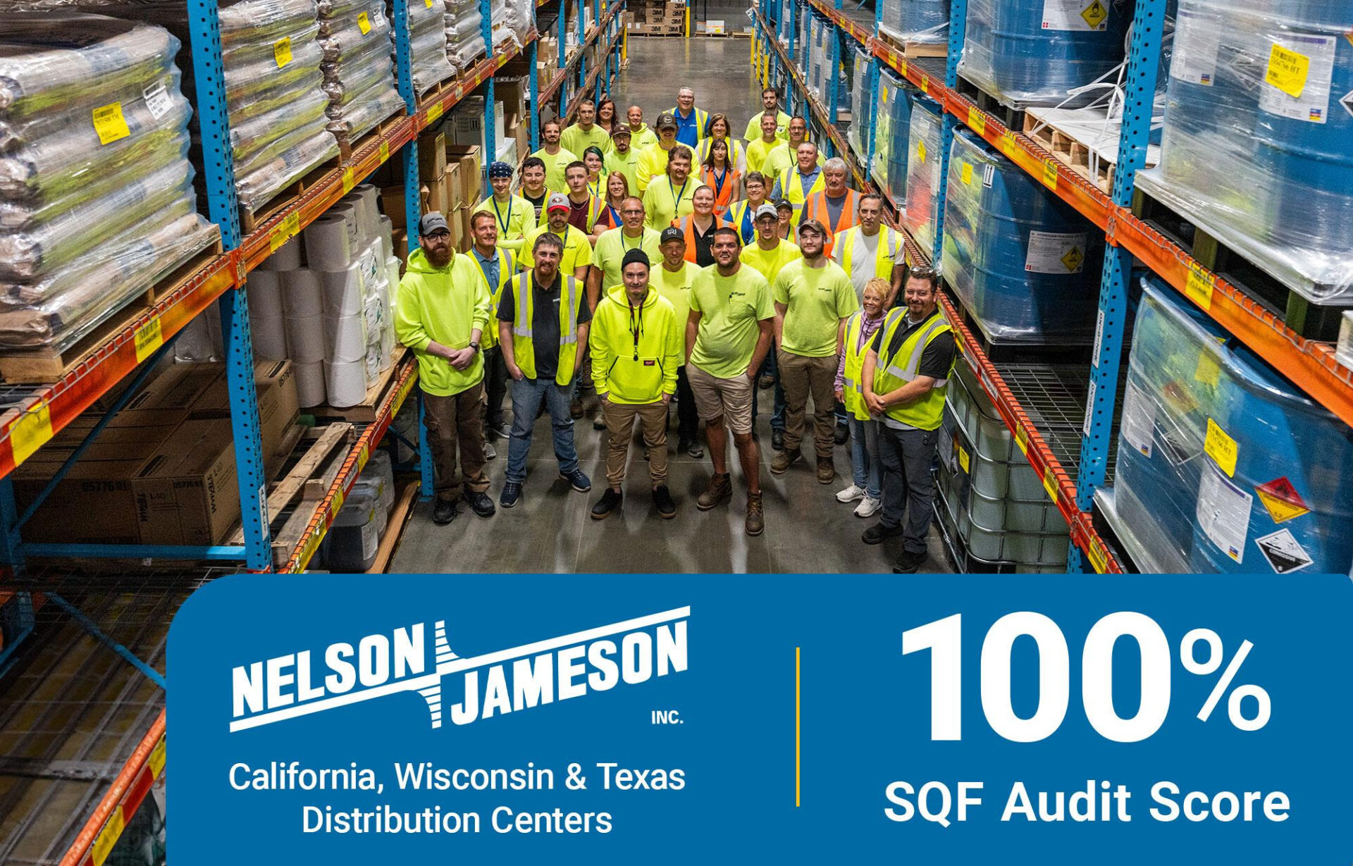 Nelson-Jameson Distribution Centers Earn 100% Scores in Safe Quality Food Audits - Food Industry ...